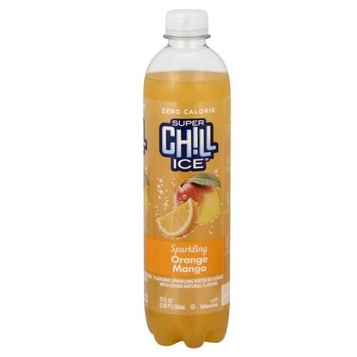 Super Chill Ice Sparkling Water Beverage, Orange Mango | Fig App
