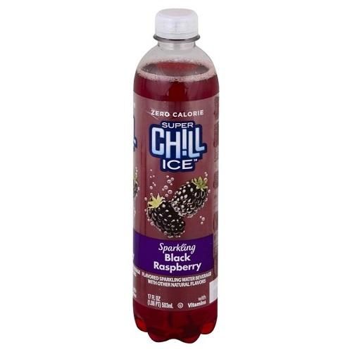 Super Chill Ice Flavored Sparkling Water Beverage, Zero Calorie, Black ...