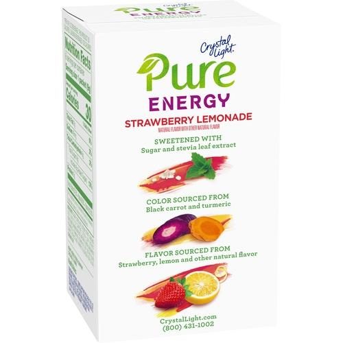 Crystal Light Pure Energy Strawberry Lemonade Powdered Drink Mix | Fig App